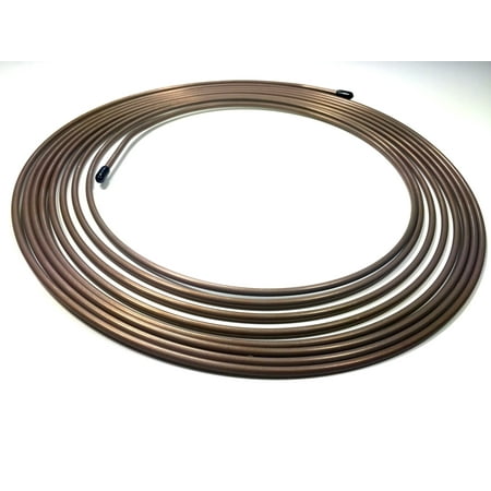 25 Ft. Roll of 3/16" Copper Nickel Brake Line Tubing - Walmart.com