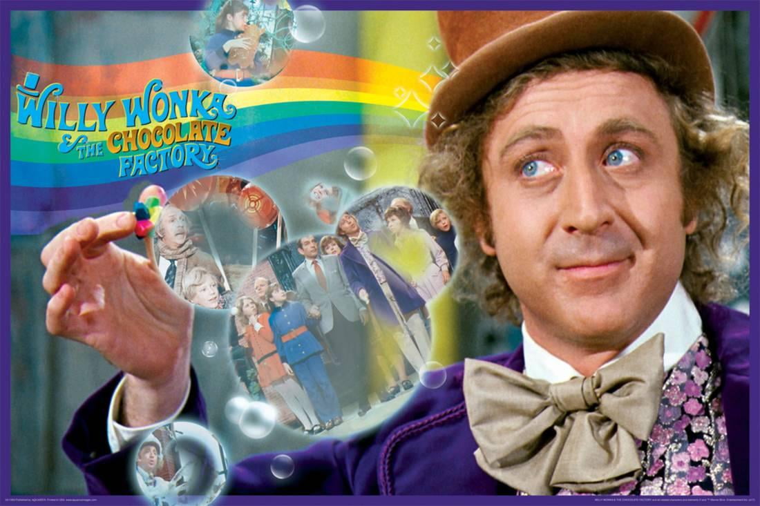 Willy Wonka- Rainbow Vision Poster - 36x24 - Walmart.com