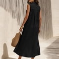 biudgviw Long Dresses for Women Casual Button Down Sleeveless Dress ...