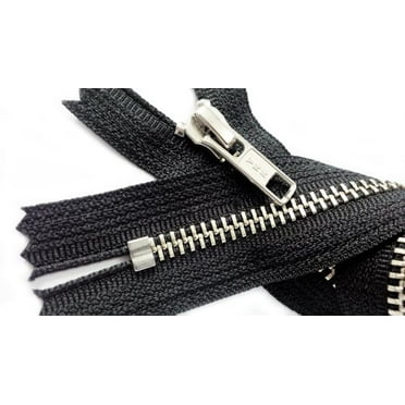 YKK 26" Vislon Zipper ~ YKK #5 Molded Plastic ~ Separating - 580 Black ...