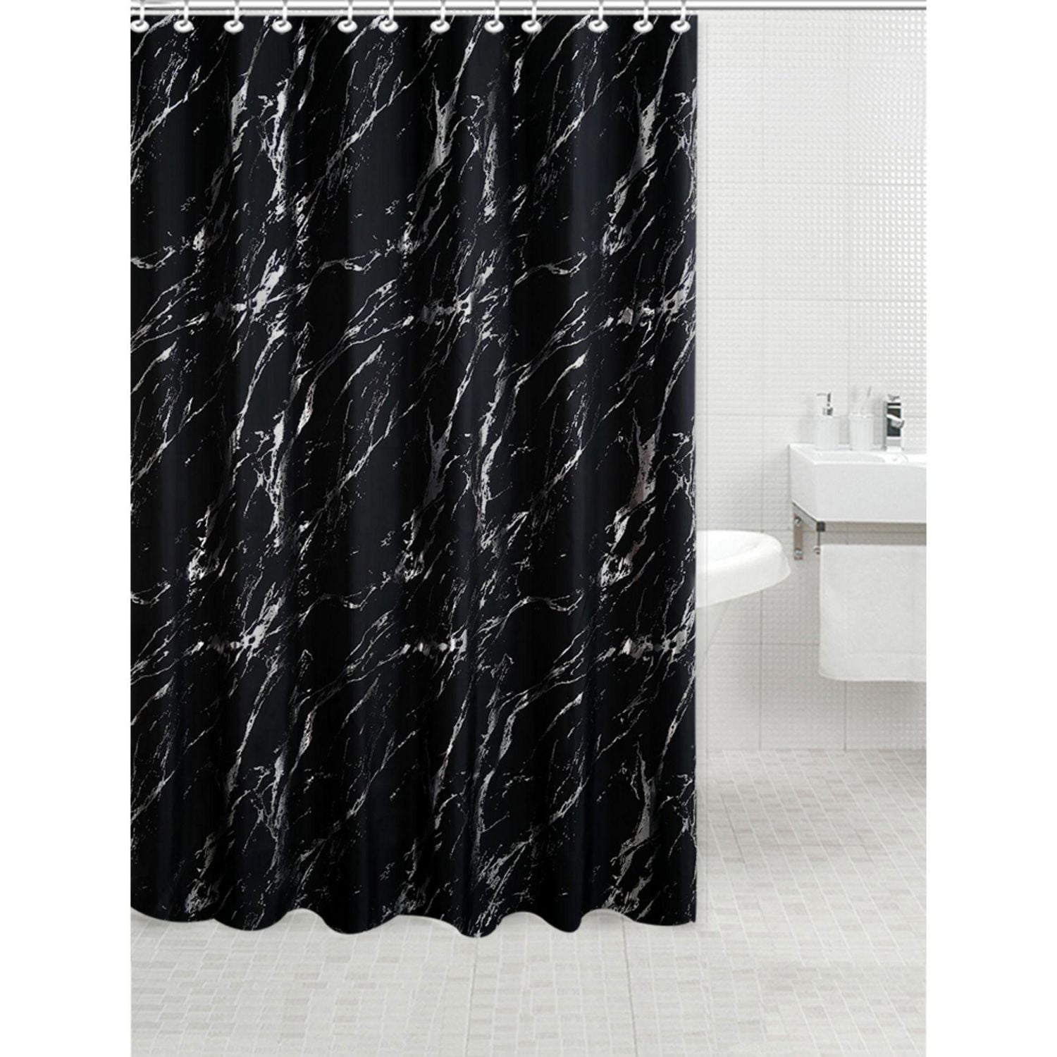 Click here for Ih Casadécor Polyester Silver Foil Marble Printed... prices