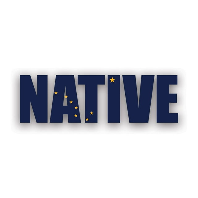 Alaska Native Sticker Decal - Self Adhesive Vinyl - Weatherproof - Made ...