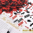 Graduation Confetti 2026, Black Red Decor Graduation Party Supplies ...