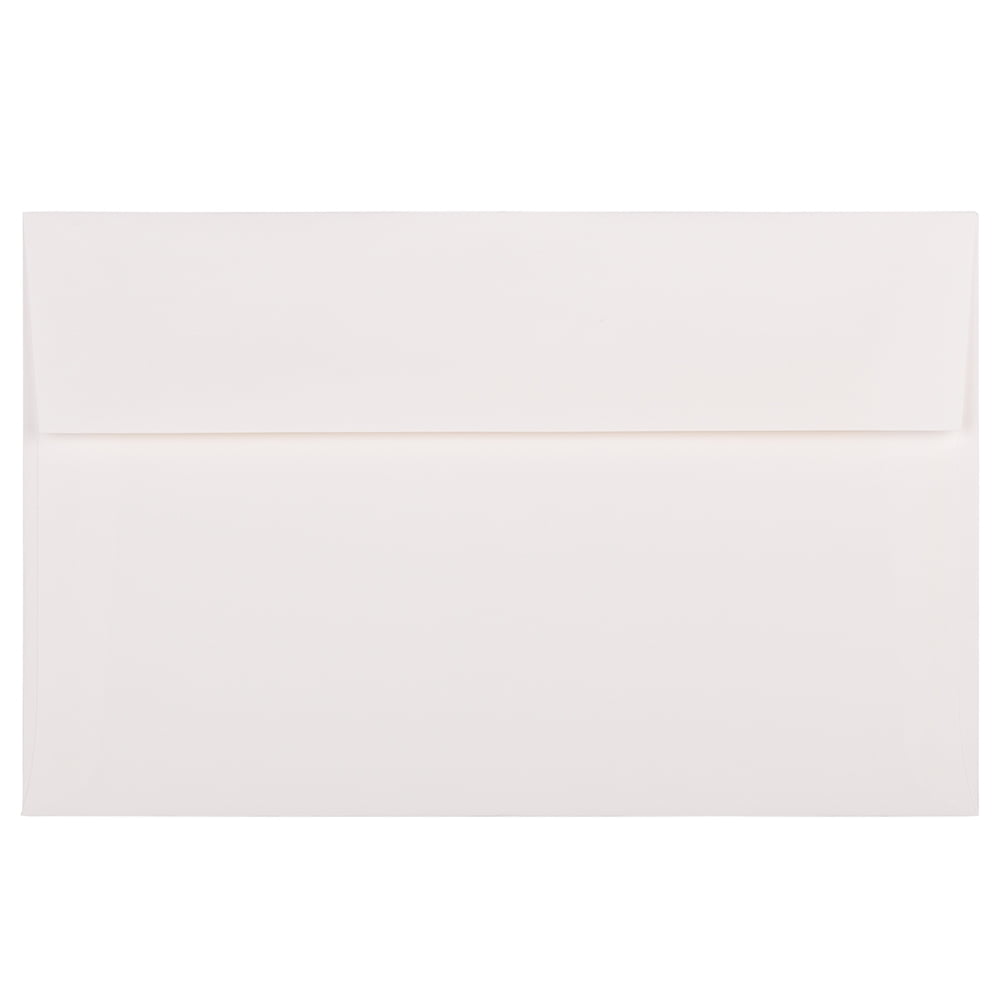 JAM A10 Strathmore Invitation Envelopes, 6 x 9 1/2, Bright White Linen ...