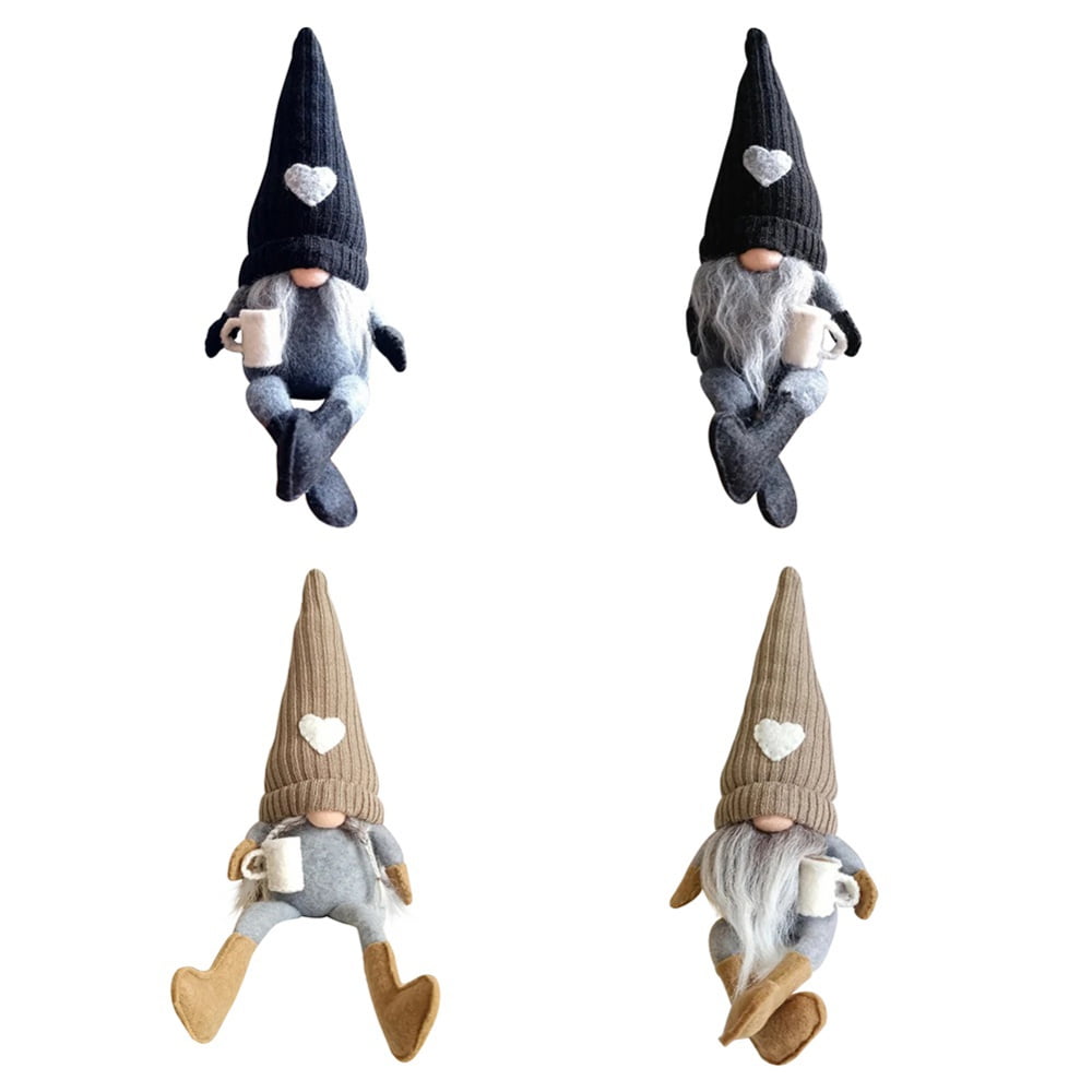 Monfince 4Pcs Gnomes Coffee Bar Decor Gnome Swedish Tomte Coffee ...