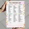 Autumn Grocery List Poster Autumn Food List Poster Seasonal Grocery ...