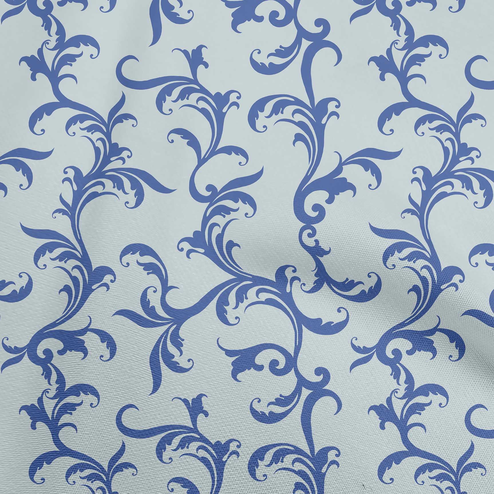 oneOone Cotton Poplin Sky Blue Fabric Asian Baroque Diy Clothing ...