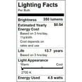 Great Value LED Light Bulb, 4.5 Watts (40W Equivalent) B10 Deco Lamp ...