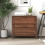 Miekor Furniture 2 Drawer Farmhouse File Cabinet,Filing Cabinet with ...