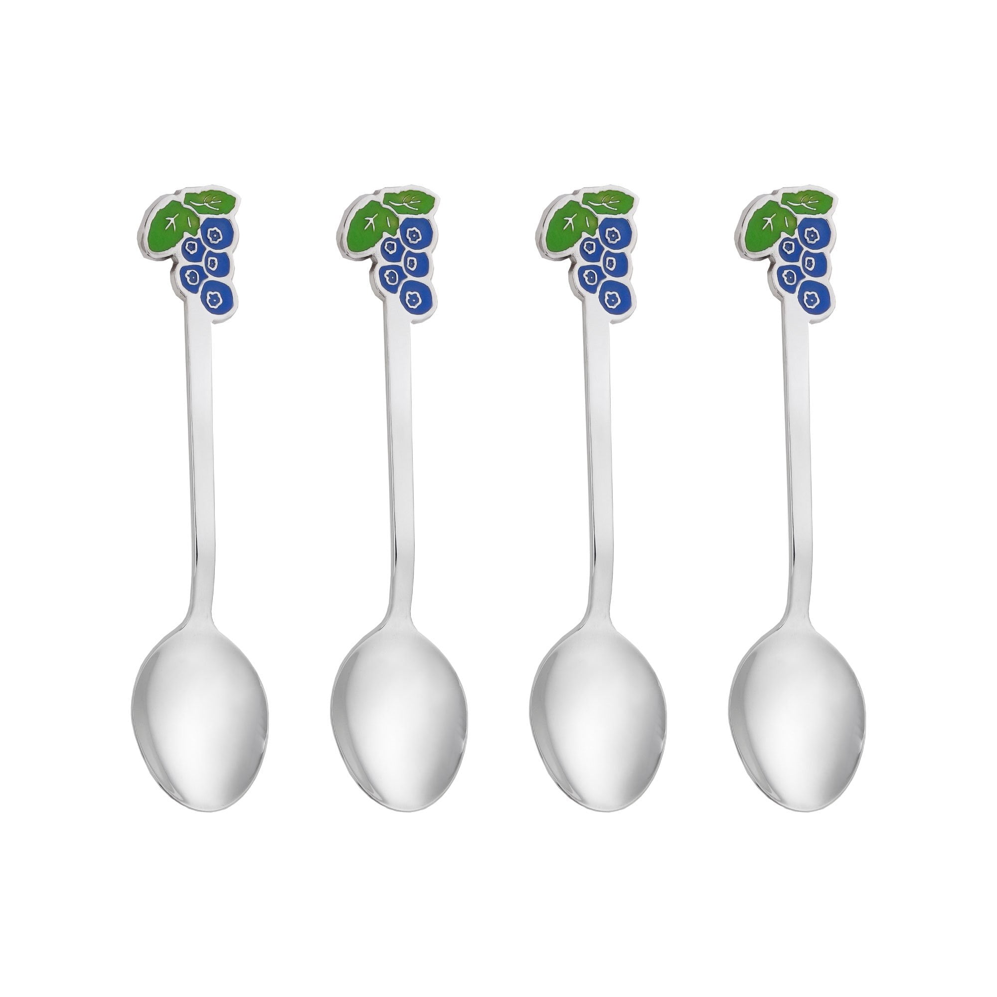 Supreme Stainless Steel 4-Piece Blueberry Yogurt Spoon - Walmart.com