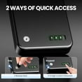 Portable Biometric Security Safe – Compact Electronic Lock Box with Key ...