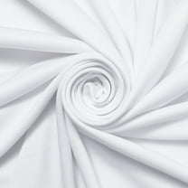 Stretch Twill French Terry - White Polyester Spandex 62" Fabric by The ...