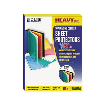 C-Line Super Heavyweight Vinyl Sheet Protector, Clear, 2", 11 x 8 1/2 ...