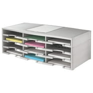 Safco Products Wood Adjustable Literature Organizer, 32 Compartment ...