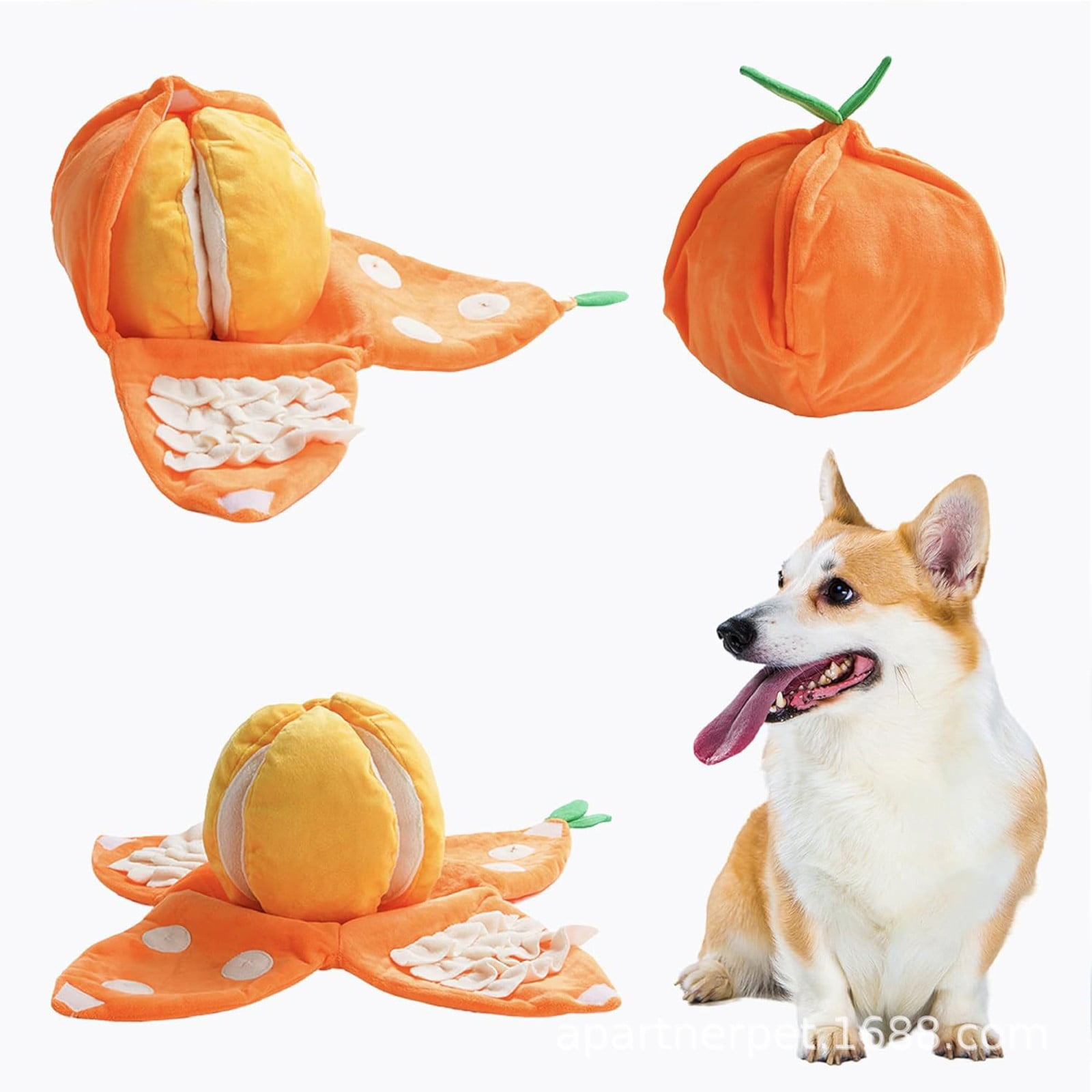 Click here for Hgoty Pet Sniffing Toys  Small Dog Plush Orange In... prices