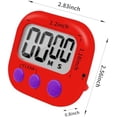 6 Pack Small Digital Kitchen Timer Magnetic Back and ON/Off Switch ...