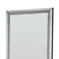 Floor Mirror with Faux Diamond Inlays and LED Trim, Silver - Walmart.com