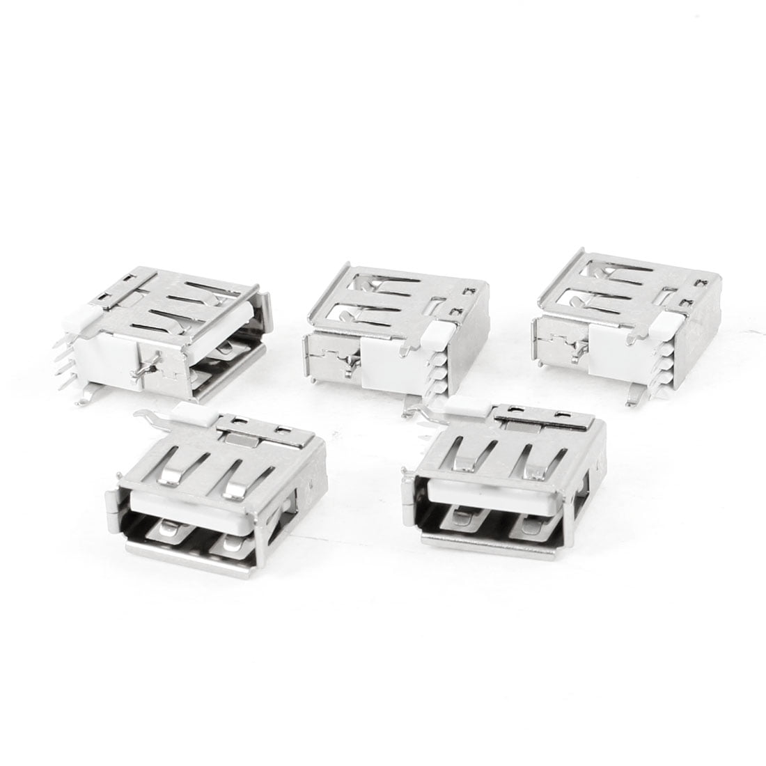 5pcs Shielded PCB Mount 4-Pin Side DIP USB Type A Female Jack Socket ...