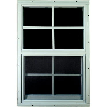Duo Corp 3214SLID Double Slider Basement Window, 32 X 14 in, Vinyl ...