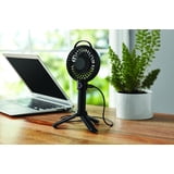 Mainstays 4-Inch Mini USB Rechargeable Portable Handheld Fan in Black ...