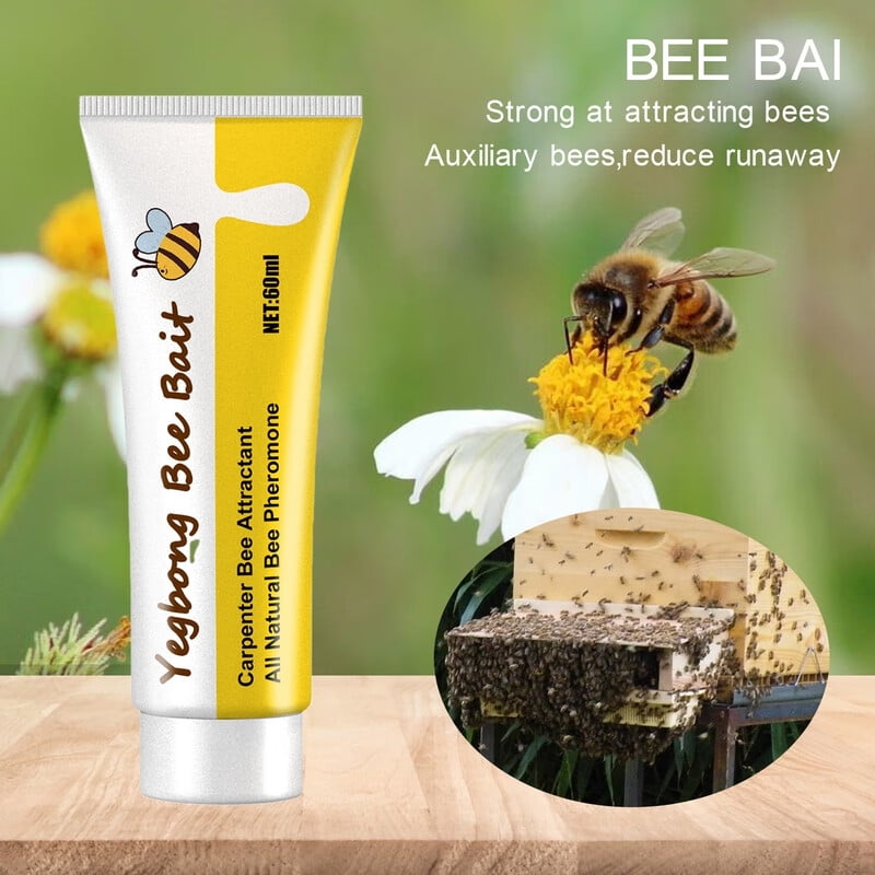Buy Papaba Bee Attractant,60ml Bee Bait All-Natural Wide Distribution ...