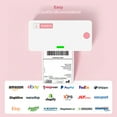 MUNBYN 4x6 Shipping Label Printer, Pink Thermal USB Label Printer Maker ...