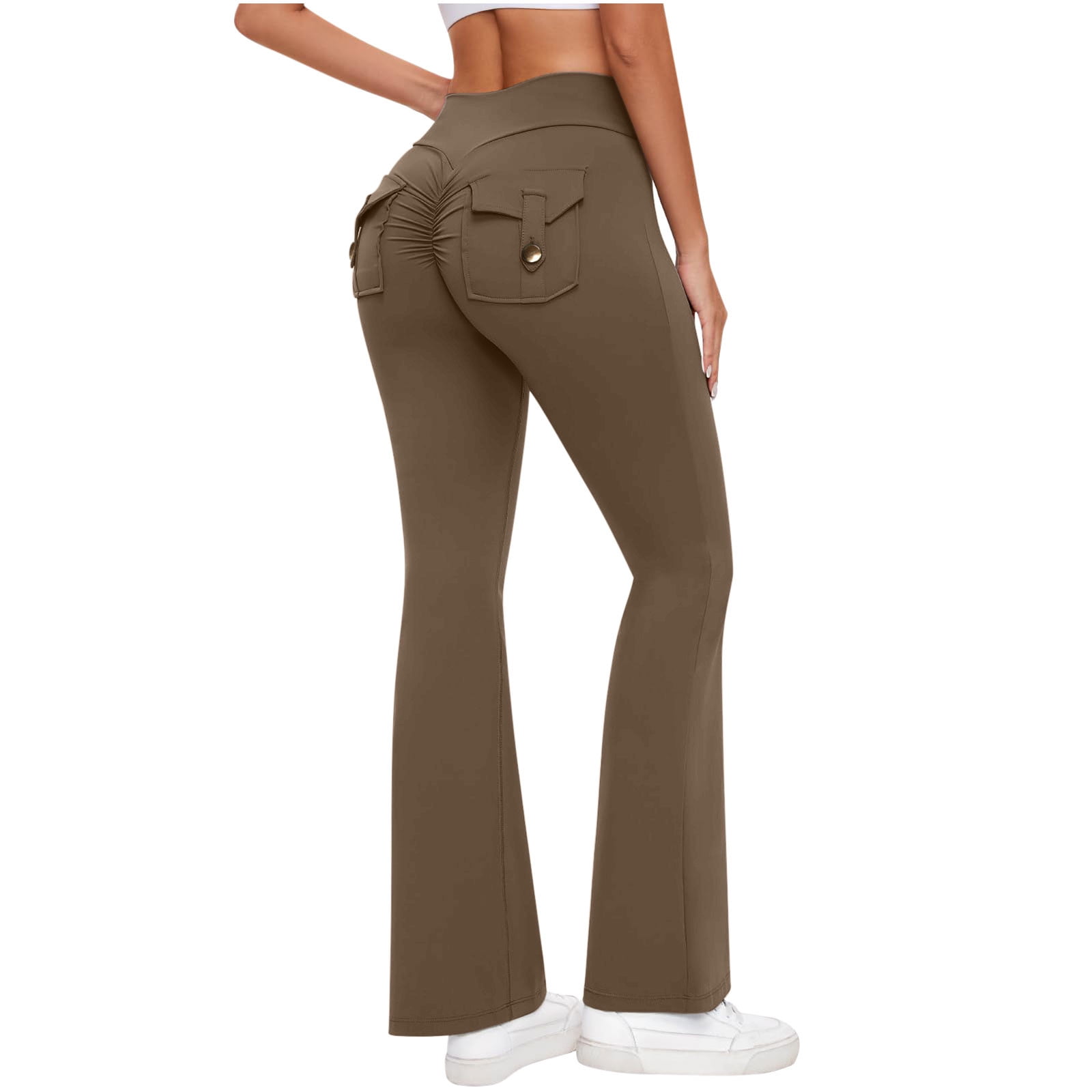 Click here for Timegard Gym Pants For Women High Waisted Bell Bot... prices