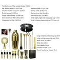 20Pcs Professional Stainless Steel Cocktail Making Set 750/600ml Wine ...