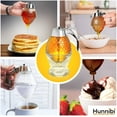 Hunnibi Glass Syrup Pourer - No Drip Dispenser for Pancakes, Maple ...