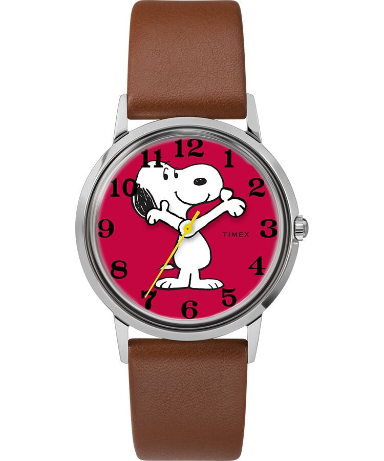 Timex Todd Snyder Snoopy Leather Ladies Watch TW2T39400JR - Walmart.com