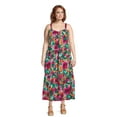 Terra & Sky Women's Plus Size Tiered Maxi Dress - Walmart.com