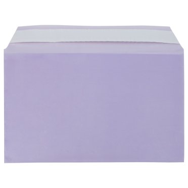 JAM Paper Cello Sleeves, 5 7/16 x 8 5/8, Light Red, 100/Pack, Peel ...