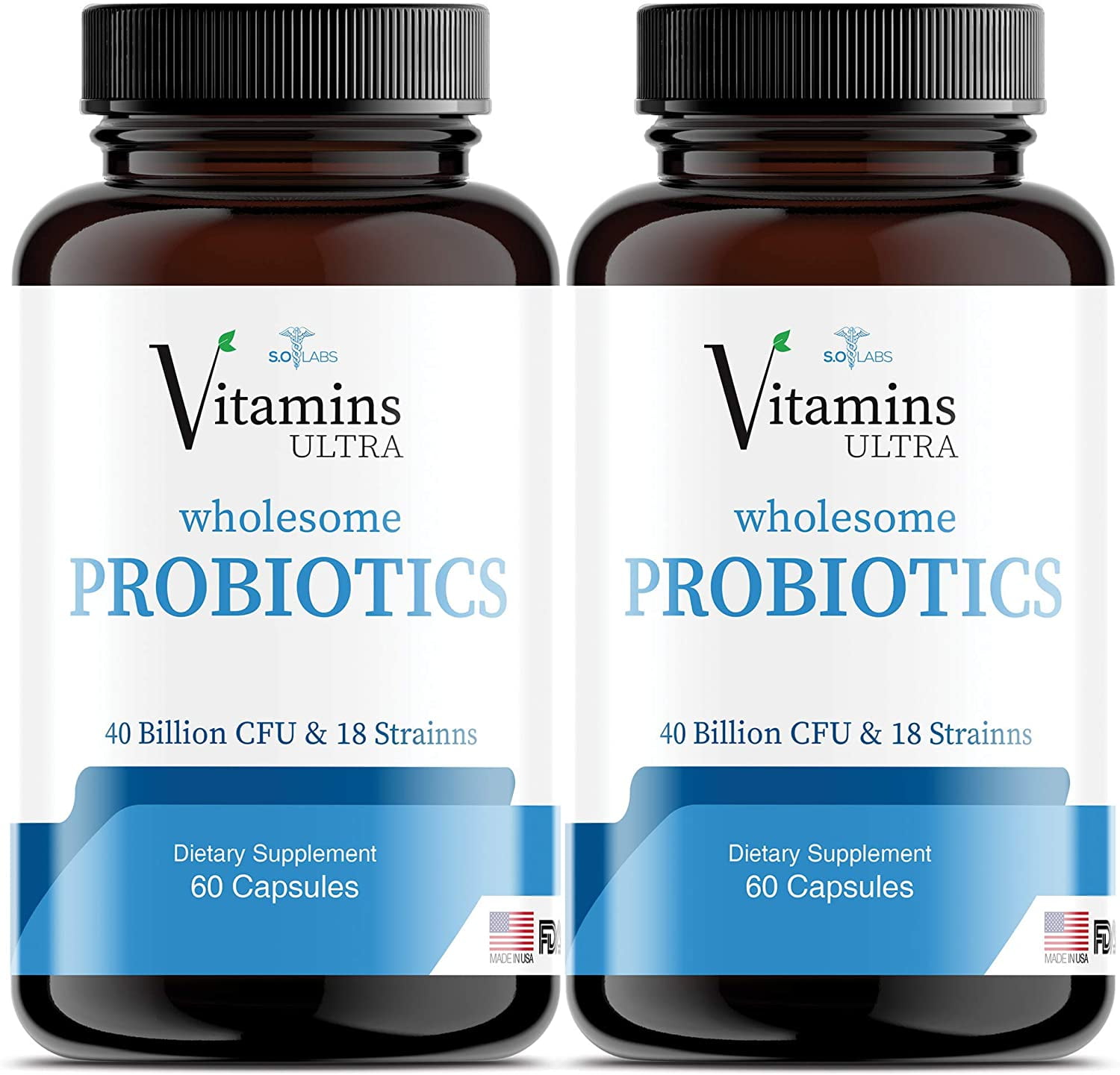 (2 Pack) Vitamins Ultra Wholesome Probiotics 51 Billion CFU and 18 ...