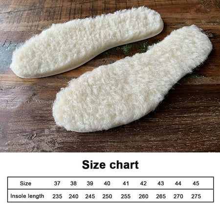 Fuzzy Sheepskin Insole for Boots - Warm Thick Fluffy Lambswool Inserts ...