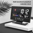 8082T Digital Clock Weather Forecast Perpetual Calendar LED Color ...