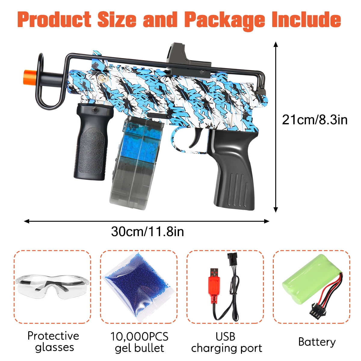 Buy Electric with Gel Ball Blaster Toy Gun,splatter ball gun Eco ...