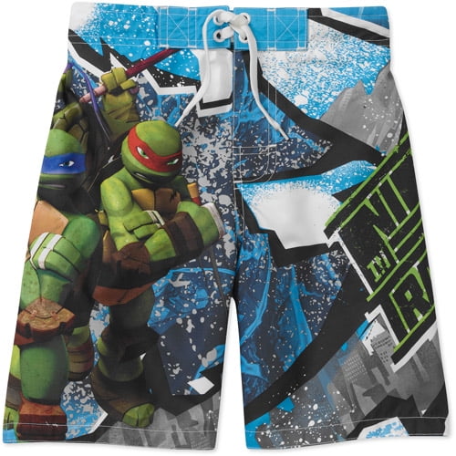 Teenage Mutant Ninja Turtles Swim Trunks Turtle Time Swim Shorts ...