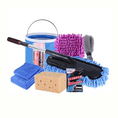 9pcs/set Vehicle Cleaning Kit To Wash Car Exterior & Interior Cleaning ...