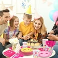 144 Pieces Preppy Smile Party Tableware Sets Including Disposable ...