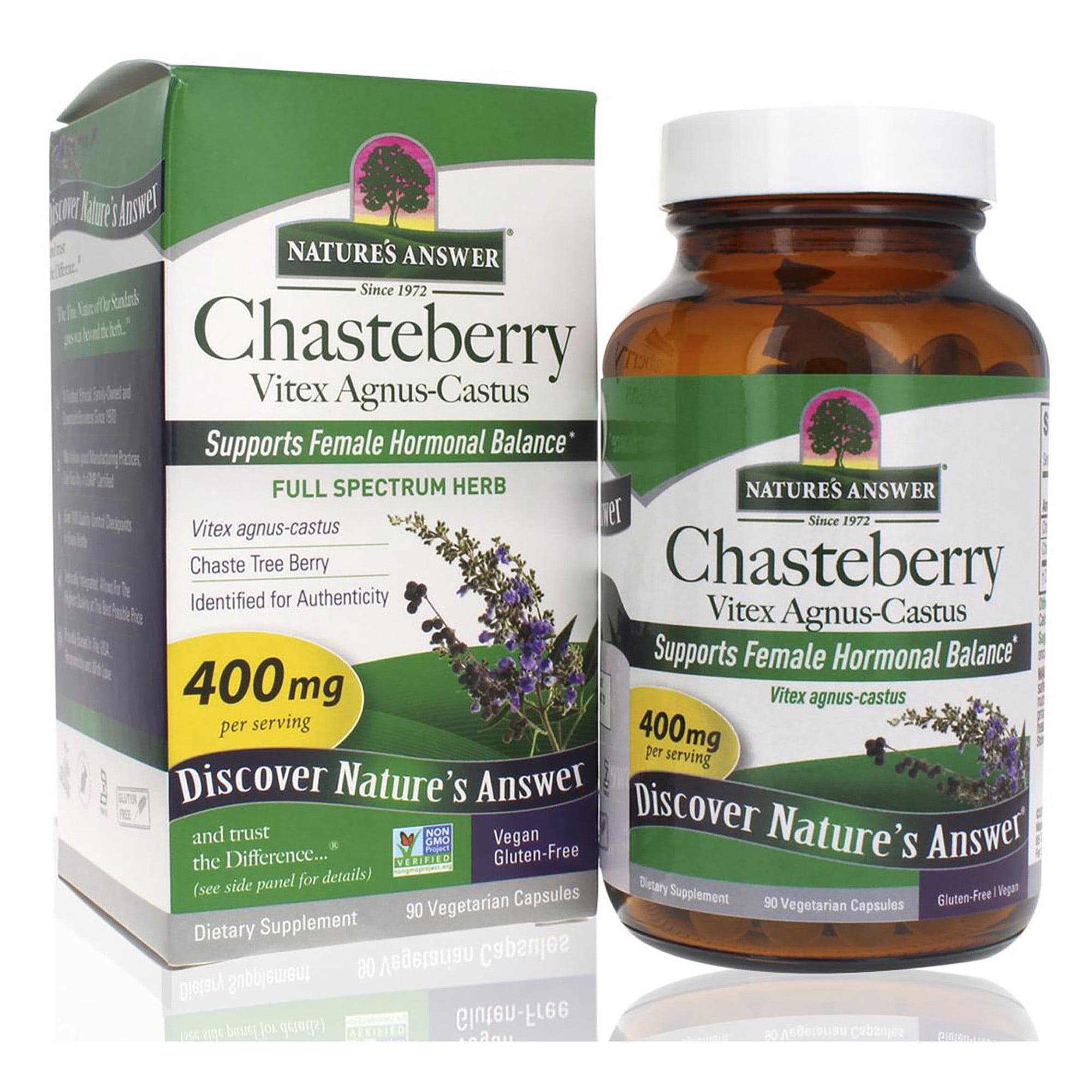 Nature's Answer Vitex Chasteberry, Cápsulas Hormonales, 90 Unidades | Walmart en línea