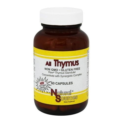 Suplemento Natural Sources All Thymus 60 cápsulas (paquete de 4 ...