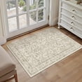 Taupe 2x3 Entryway Rug Vintage Area Carpet Indoor Kitchen Washable Door ...
