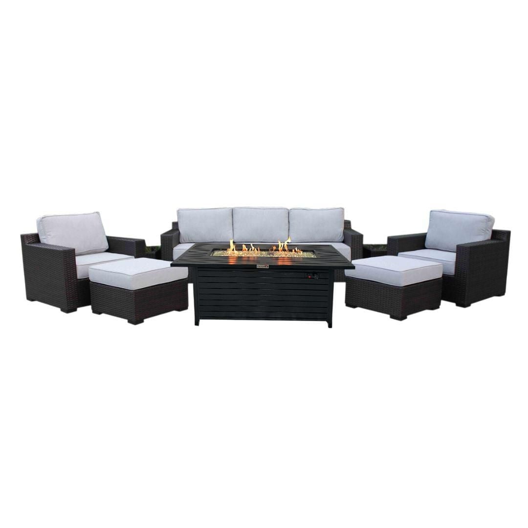 Click here for Think Patio Malibu 10-Piece Conversation Set With... prices