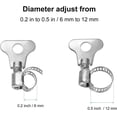 4-Pack Flag Pole Rings 0.2-0.5 Inches, Adjustable Clips W Flagpole ...