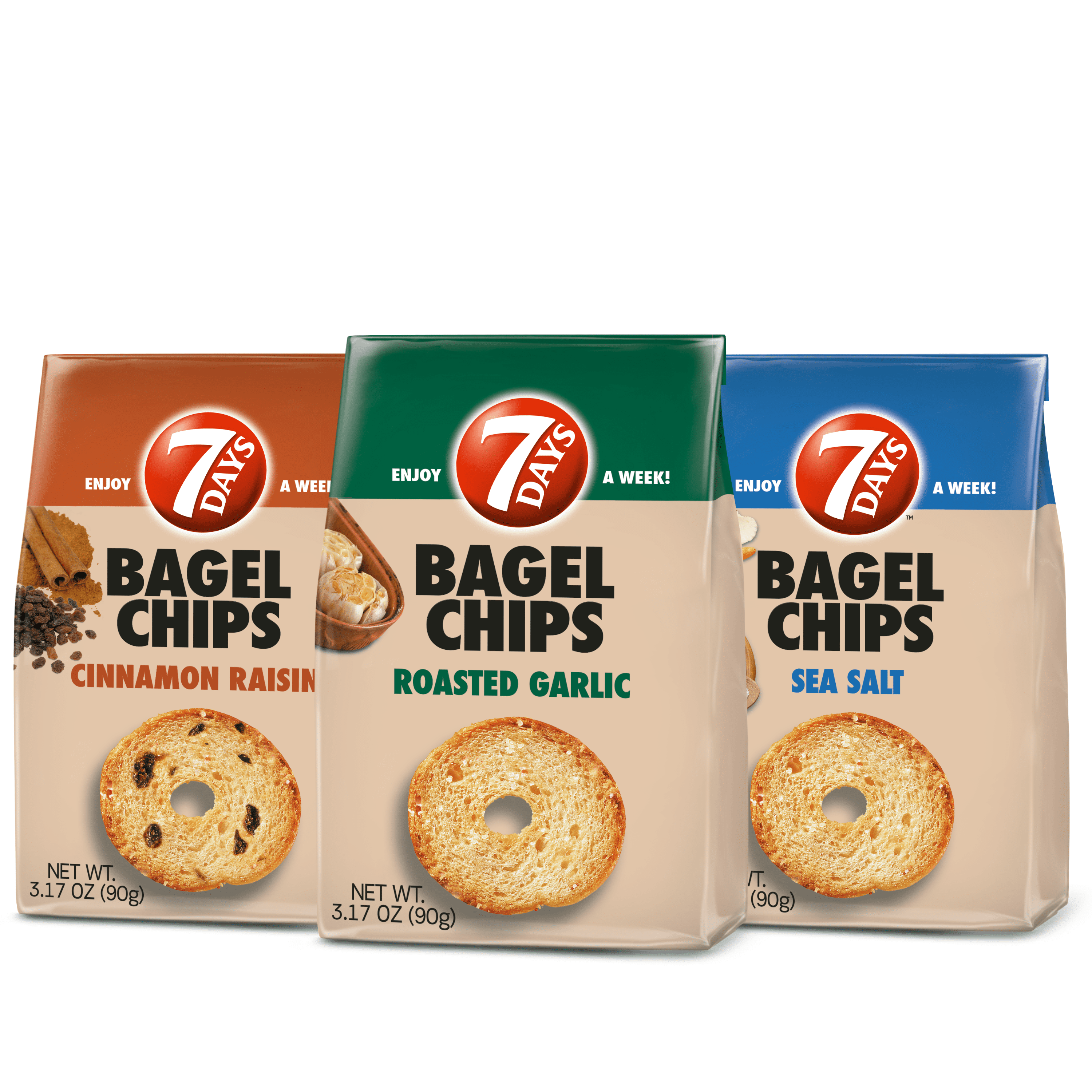 7Days Bagel Chips, Variety Pack, 3.17oz (Pack of 12) - Walmart.com