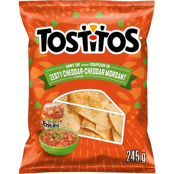 Tostitos Hint of Zesty Cheddar Flavour Tortilla Chips, 245g - Walmart.ca