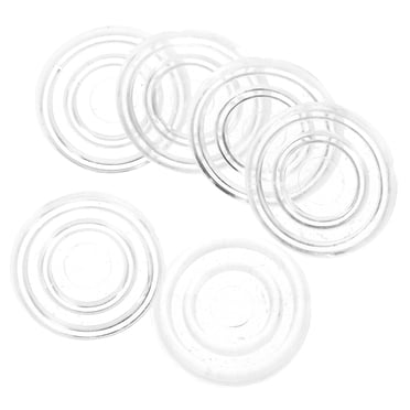 9.5mm (Dia) X 3.7mm (H) Round Cabinet and Furniture Bumpers Silicon ...