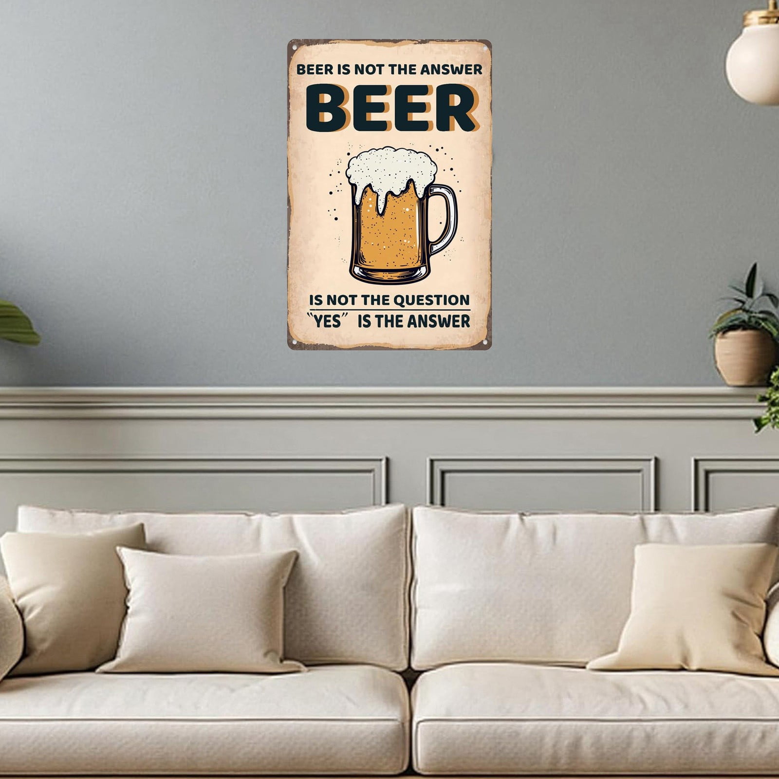 Click here for Chenjiaaa Vintage Metal Hangs Sign  Is Not The Ans... prices