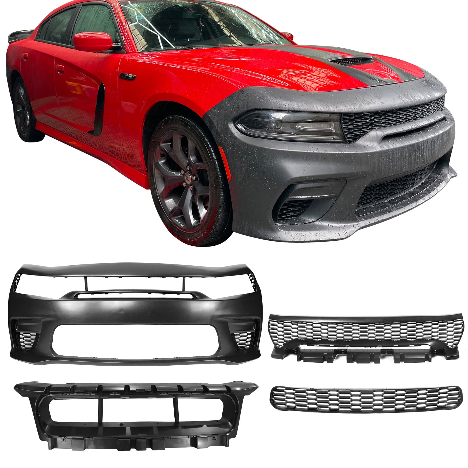 Ikon Motorsports Compatible with 15-23 Dodge Charger Widebody Style ...