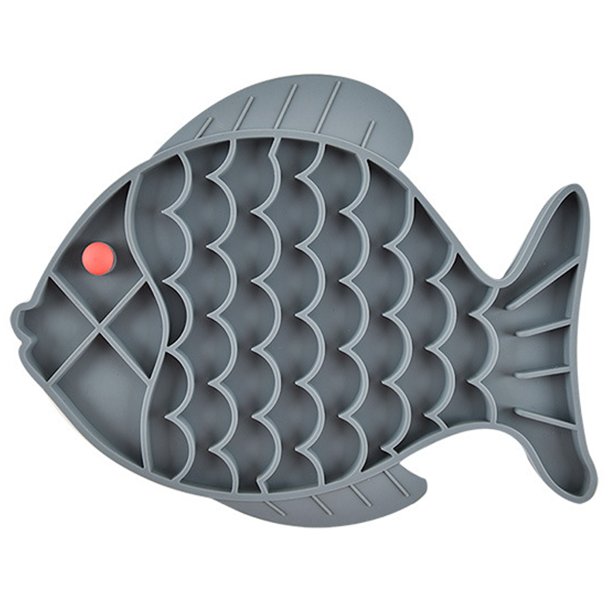 Cat and Dog Licking Pad Feeding Relief Pad-Fish Grey - Walmart.ca